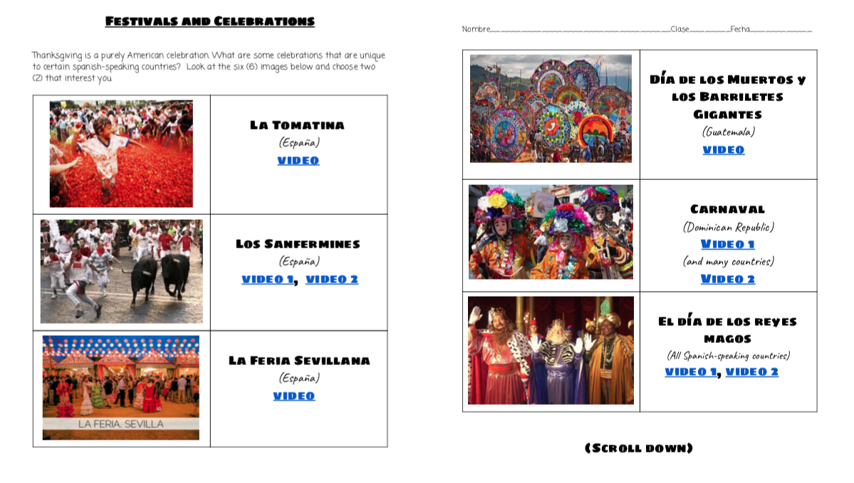 Free resources for distance learning in Spanish - Spanish with Stephanie