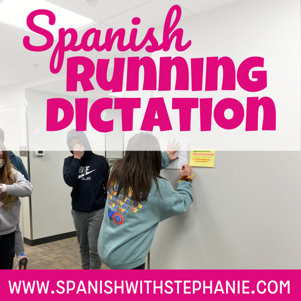 Running Dictation in Spanish - Spanish with Stephanie