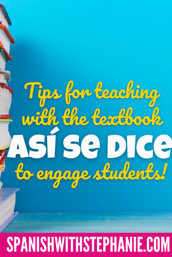 How to spice up your textbook curriculum - Spanish with Stephanie